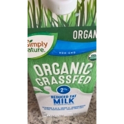 Simply Nature Milk, Reduced Fat, Organic: Calories, Nutrition Analysis ...