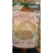 Simply Nature Brown Rice, Organic: Calories, Nutrition Analysis & More ...