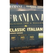 Fra'Mani Sausage, Smoked, Classic Italian: Calories, Nutrition Analysis ...
