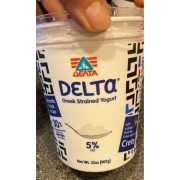 Delta Greek Strained Yogurt, 5% Milkfat: Calories, Nutrition Analysis ...