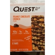 Quest Snack Bar, Peanut Chocolate Crunch: Calories, Nutrition Analysis ...
