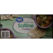 Great Value Crackers, Saltine, Unsalted Tops: Calories, Nutrition ...