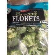 H-E-B Broccoli Florets: Calories, Nutrition Analysis & More | Fooducate