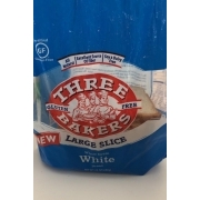 Three Bakers White Bread, Whole Grain, Large Slice: Calories, Nutrition ...