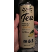 Zevia Black Tea, Lemon, Sweetened, Organic: Calories, Nutrition ...
