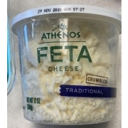 Athenos Cheese, Feta, Crumbled, Traditional: Calories, Nutrition ...