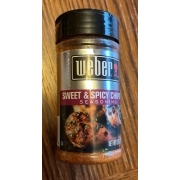 Weber Sweet & Spicy Chipotle Seasoning: Calories, Nutrition Analysis ...