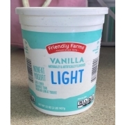 Friendly Farms Yogurt, Light, Vanilla: Calories, Nutrition Analysis ...