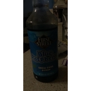 First Street Snow Cone Syrup, Blue Raspberry: Calories, Nutrition ...