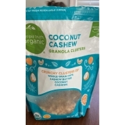 Simple Truth Organic Granola Clusters, Coconut Cashew: Calories ...