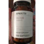 Sprouts Calcium Softgels: Calories, Nutrition Analysis & More | Fooducate