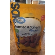 Great Value Almonds, Roasted & Salted: Calories, Nutrition Analysis ...