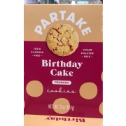 Partake Cookie, Crunchy, Birthday Cake: Calories, Nutrition Analysis ...