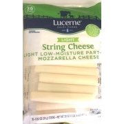 Lucerne String Cheese, Mozzarella, Light: Calories, Nutrition Analysis ...