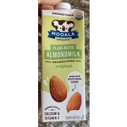 Mooala Almondmilk, Original, Unsweetened: Calories, Nutrition Analysis ...