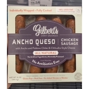 Gilbert's Chicken Sausage, Ancho Queso: Calories, Nutrition Analysis ...
