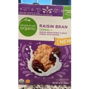 Simple Truth Organic Cereal, Raisin Bran: Calories, Nutrition Analysis ...