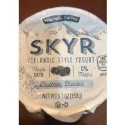 Skyr Yogurt, Icelandic Style, Blueberry Blended: Calories, Nutrition ...