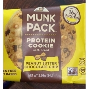 Munk Pack Cookies, Protein, Peanut Butter Chocolate Chip: Calories ...
