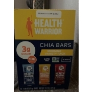 Health Warrior Chia Bars, Variety Pack: Calories, Nutrition Analysis ...