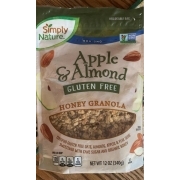 Simply Nature Granola, Honey, Apple & Almond, Gluten Free: Calories ...