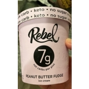 Rebel Ice Cream, Peanut Butter Fudge: Calories, Nutrition Analysis ...