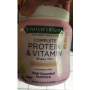 Nature's Bounty Protein & Vitamin Shake Mix, Vanilla: Calories ...