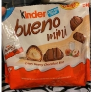 Kinder Chocolate Bite, Bueno Mini, Crispy Creamy: Calories, Nutrition ...