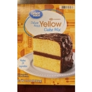 Great Value Cake Mix, Yellow, Deluxe Moist: Calories, Nutrition ...