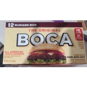 Boca Veggie Burger, All American, Original: Calories, Nutrition ...