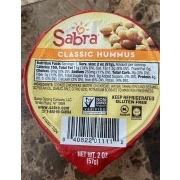 Sabra Classic Hummus, Singles: Calories, Nutrition Analysis & More ...