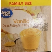 Great Value Pudding and Pie Filling, Vanilla, Instant: Calories ...