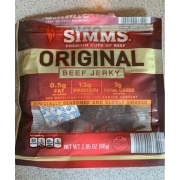 Simms Beef Jerky, Original: Calories, Nutrition Analysis & More | Fooducate