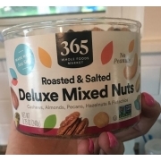 365 Whole Foods MArket Mixed Nuts, Deluxe, Roasted & Salted: Calories ...
