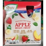 Simply Nature Squeezable Fruit Blend, Apple, Multi Fruit: Calories ...