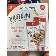 Wild Roots Trail Mix, Protein, Sesame Cashew: Calories, Nutrition ...