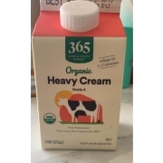 365 Whole Foods Market Heavy Cream, Organic: Calories, Nutrition ...