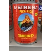 La Sirena Sardines In Spicy Tomato Sauce Calories Nutrition Analysis