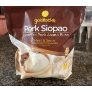 Goldilocks Pork Siopao, Steamed Pork Asado Buns: Calories, Nutrition ...