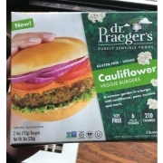 Dr.Praeger's Veggie Burger, Cauliflower: Calories, Nutrition Analysis ...