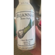 Briannas Dressing, Classic Buttermilk Ranch: Calories, Nutrition ...