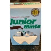 Junior Mints Creamy Mints, In Pure Chocolate: Calories, Nutrition ...