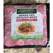 Thomas Farms Ground Beef, Grass Fed: Calories, Nutrition Analysis ...