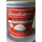 Breakstone's Cottage Cheese, 4% Milkfat, Small Curd: Calories ...