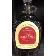 Highland Sugarworks Pure Maple Syrup, Grade B: Calories, Nutrition ...