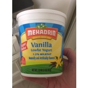 Mehadrin Yogurt, Lowfat, Vanilla: Calories, Nutrition Analysis & More ...