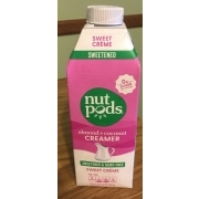 Nut Pods Creamer, Almond + Coconut, Sweetened: Calories, Nutrition ...