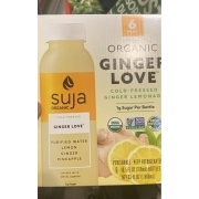 Suja Ginger Lemonade, Ginger Love, Organic: Calories, Nutrition ...
