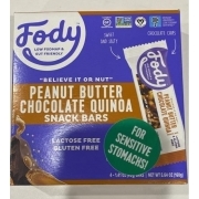 Fody Snack Bar, Peanut Butter Chocolate Quinoa: Calories, Nutrition ...