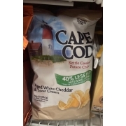 Cape Cod Potato Chips, Kettle Cooked, Aged White Cheddar & Sour Cream ...